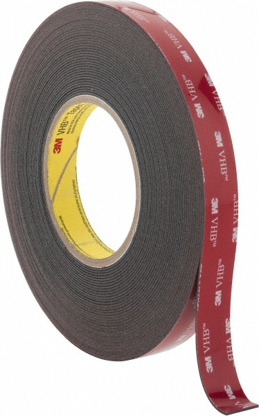 3M VHB - Black Double-Sided Acrylic Foam Tape: 3/4" Wide, 15 yd Long ...
