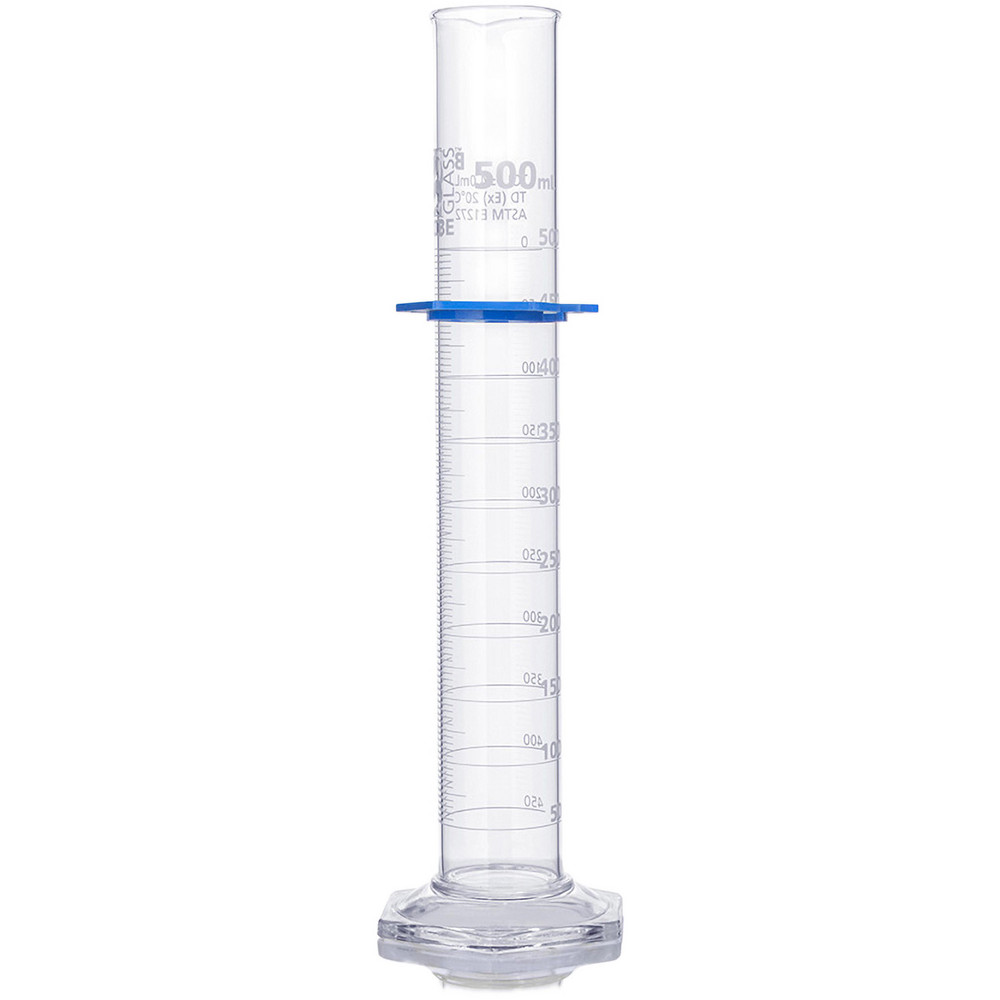 Globe Scientific - Graduated Cylinder: 500 mL Capacity, 5.00 mL Graduation, Glass | MSC Direct