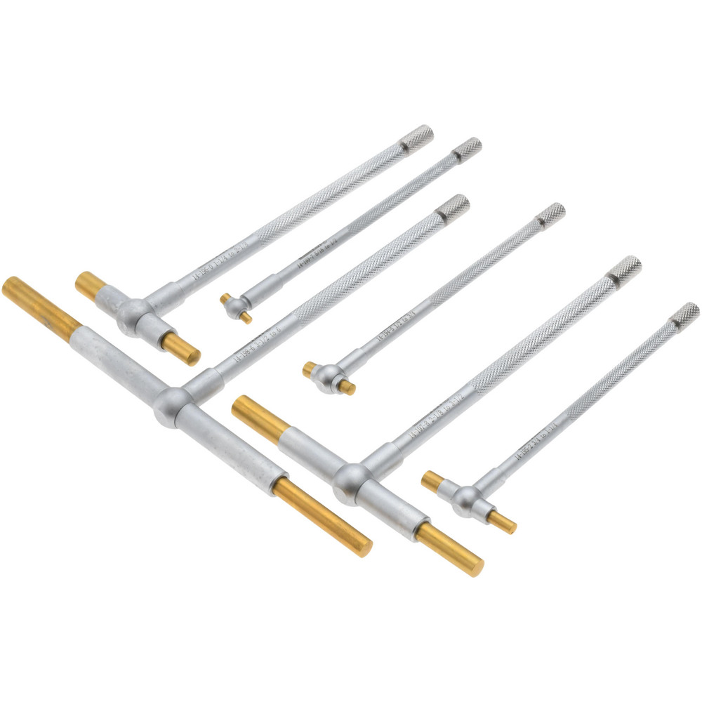 SPI - Telescoping Gage Set: 5/16 to 6", 6 Pc, Hardened Tool Steel ...