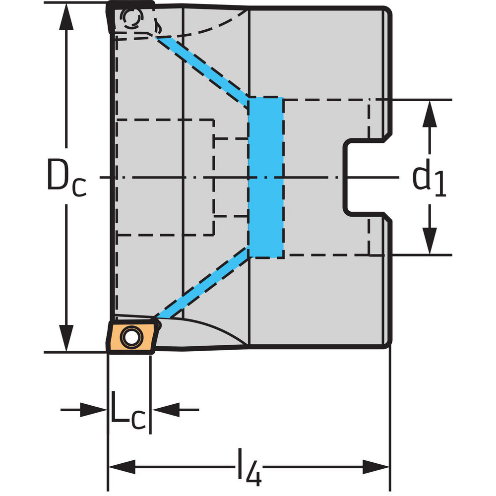 Walter - Indexable Square-Shoulder Face Mill: M5130.051-B19-05-09, 0. ...