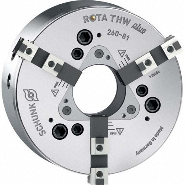 Schunk - Hydraulic Power Lathe Chuck: 12-1/2" Dia, 3 Jaws, Z220 Mount ...