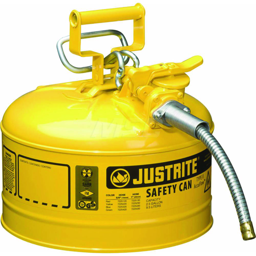 Justrite® - Safety Can: 2.5 gal, Steel | MSC Direct