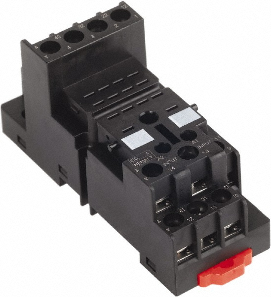 Schneider Electric - 250 Volt, 10 Amp, Flat Relay Socket | MSC Direct