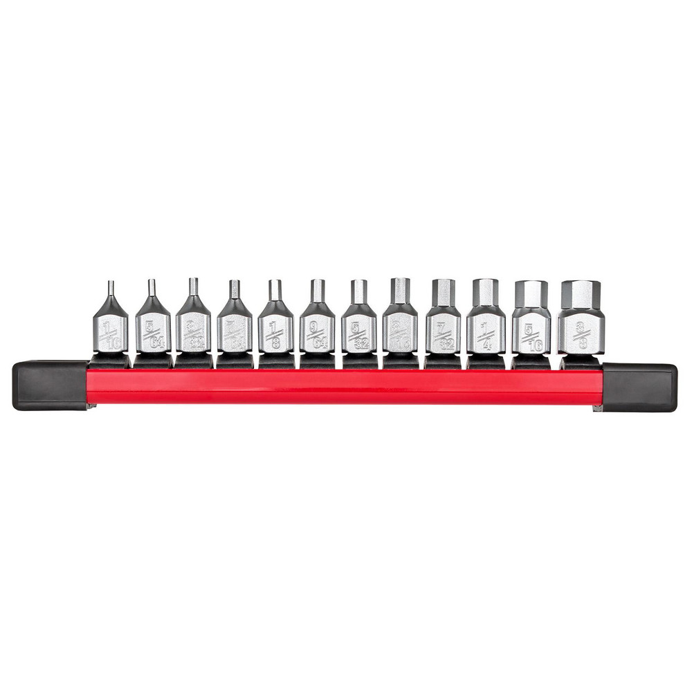 Milwaukee Tool - Hex & Torx Bit Socket Sets: Set Type: Hex Bit; Drive ...