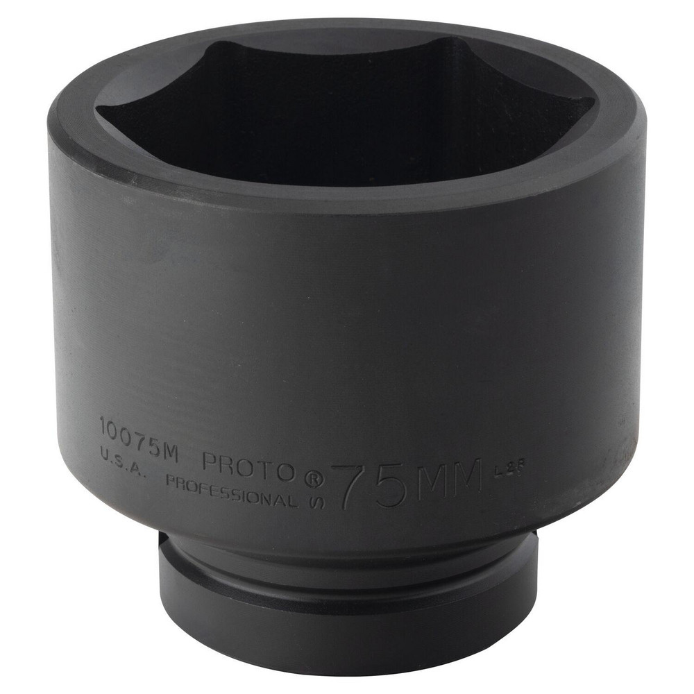 Proto - Impact Socket: 1" Drive, 75 mm Socket, Hex Drive | MSC Direct
