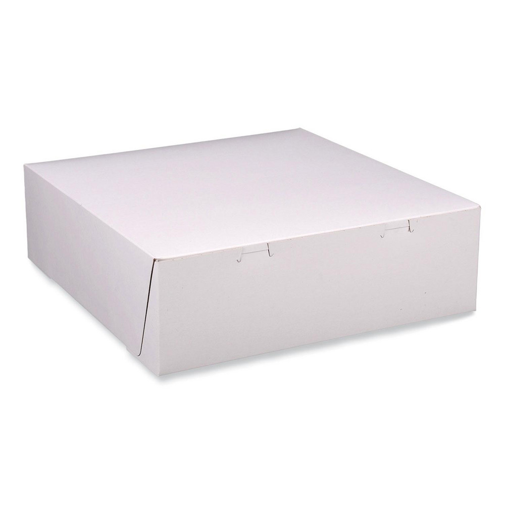 SCT - Food Containers: Bakery Box, Square, White, Paper | MSC Direct