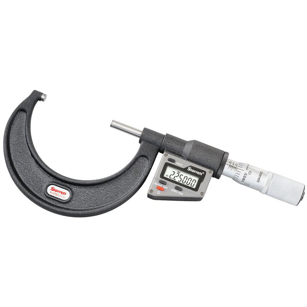 Starrett - Electronic Outside Micrometer: 2 to 3" / 50.80 to 76.00 mm ...