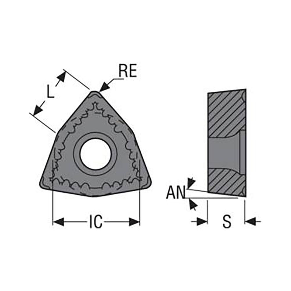 Seco - Indexable Drill Insert: WCMX080412-85 DP3000, Carbide | MSC Direct