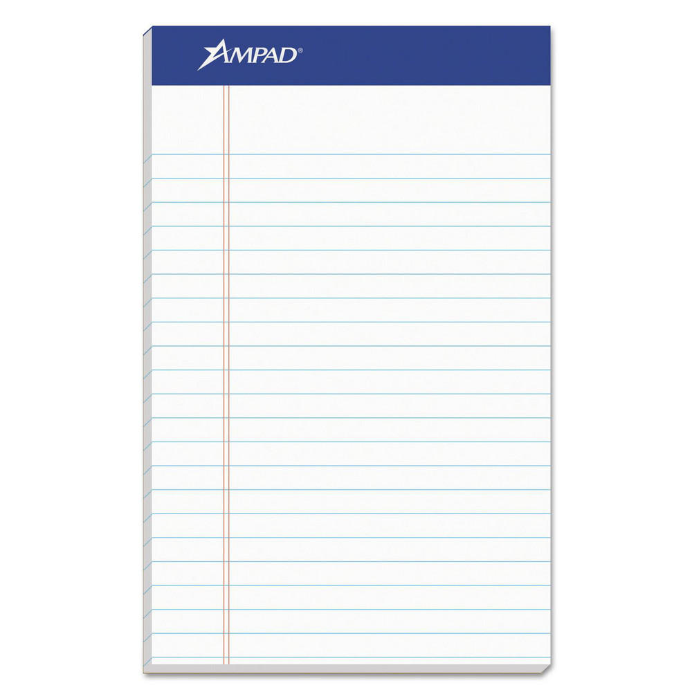 AMPAD - General Purpose Pads: 50 Sheets, 5 x 8" Sheet, Narrow Ruled ...