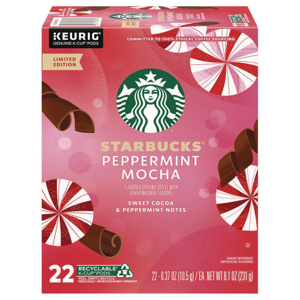 Starbucks - Beverages: Coffee, Peppermint Mocha, Pod, 0.38 oz | MSC Direct