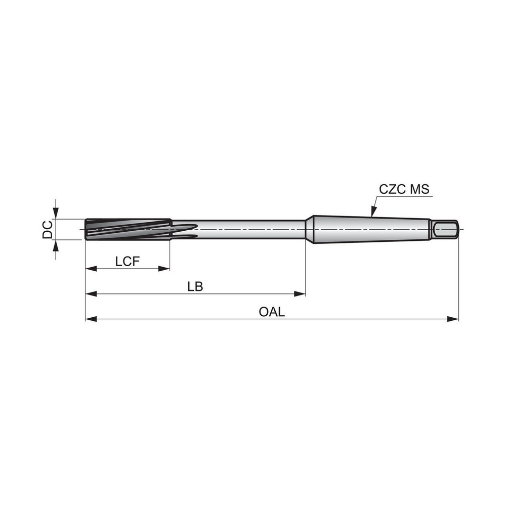 Dormer Pramet - Chucking Reamer: 14 mm Dia, 189 mm OAL, 47 mm Flute ...