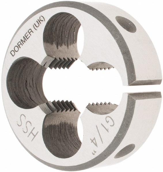 Dormer Pramet - 1/4-19 BSPP x 1-5/16" OD Round Adjustable Pipe Die ...