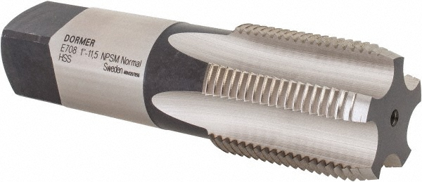 Dormer Pramet - Standard Pipe Tap: 1 - 11-1/2, NPSM, 5 Flutes, High ...