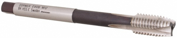 Dormer Pramet - Extension Tap: M12 x 1.75, 3 Flutes, Bright/Uncoated ...