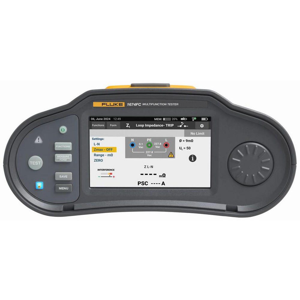 Fluke - Megohmmeters: Display Type: Backlit LCD; Power Supply: Battery ...