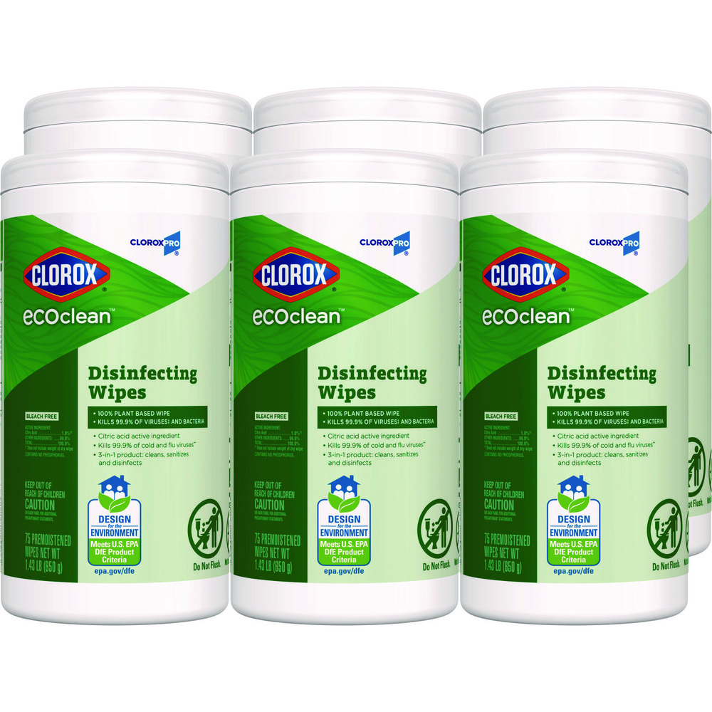Clorox - Clorox Disinfecting Wipes: Pre-Moistened, 75 Ct | MSC Direct