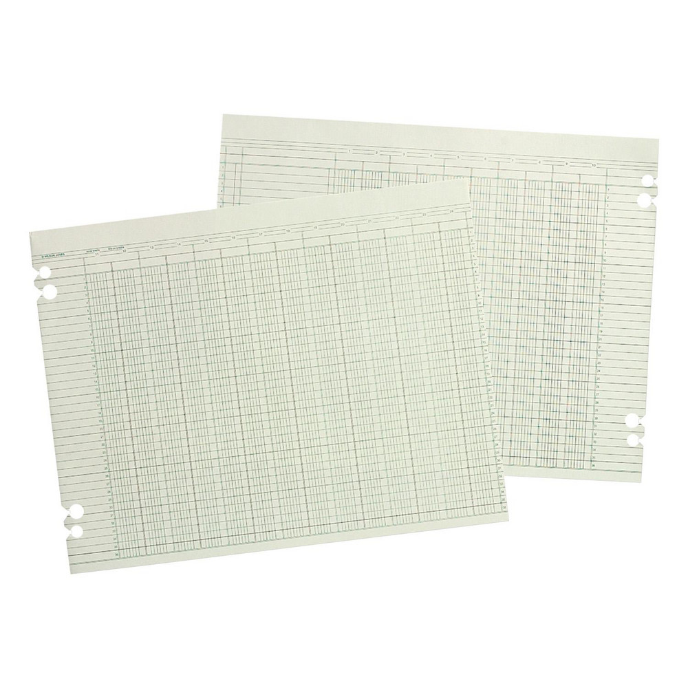 Wilson Jones - Ledger Sheets: 100 Sheets, 11 x 17" Sheet, Ruled, Green ...