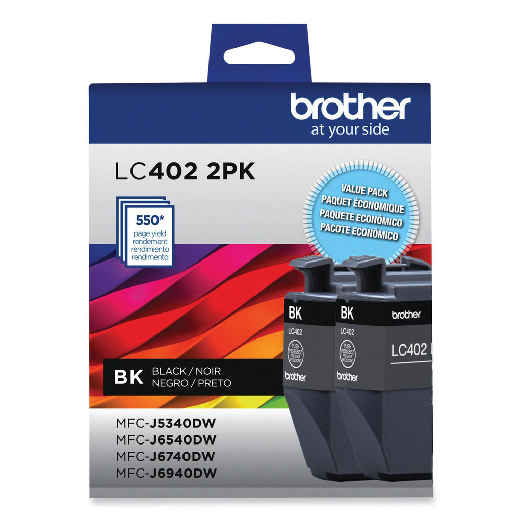 Brother - Office Machine Supplies: Ink/Ink Cartridges, Black, 2 per ...