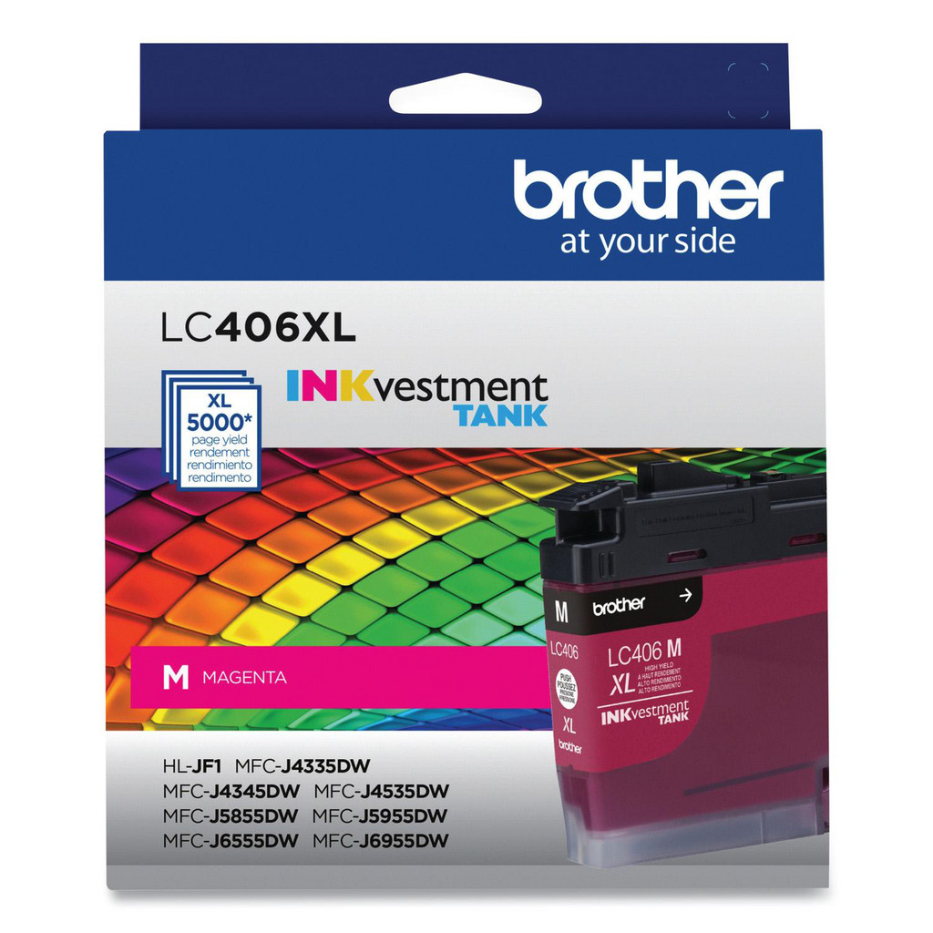 Brother - Office Machine Supplies: Ink/Ink Cartridges, Magenta, 1 per ...