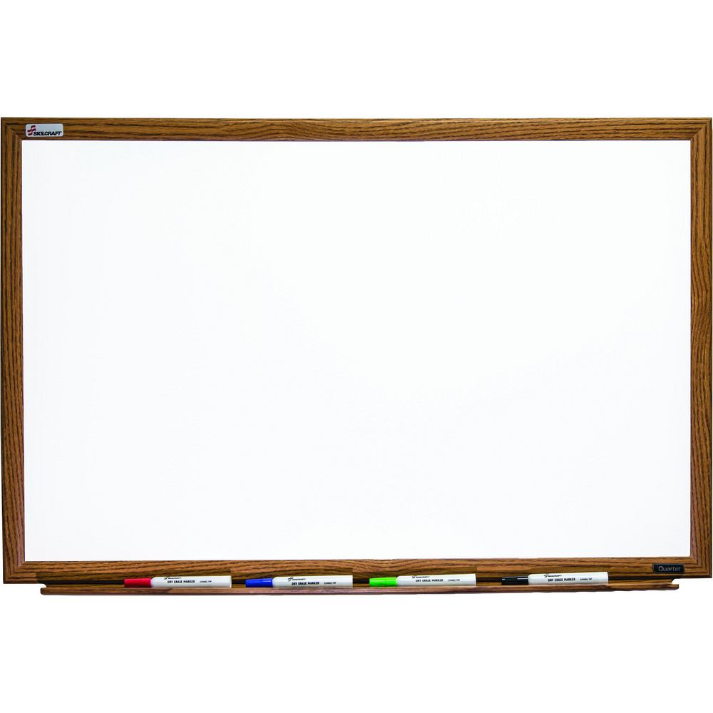 AbilityOne - 60X36 OAK MAGNETIC DRY ERASE WHITE BOARD | MSC Direct
