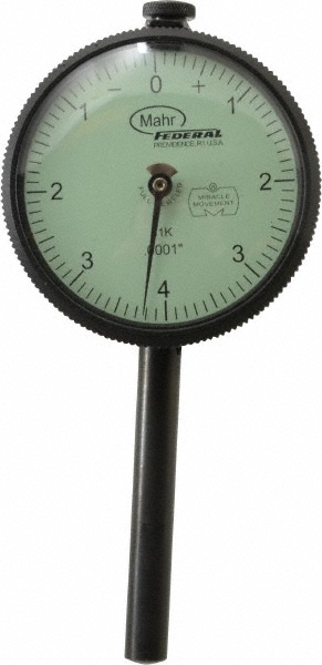 Mahr - 0.008" Range, 0-4-0 Dial Reading, 0.0001" Graduation Dial Drop Indicator - 66003005 - MSC ...