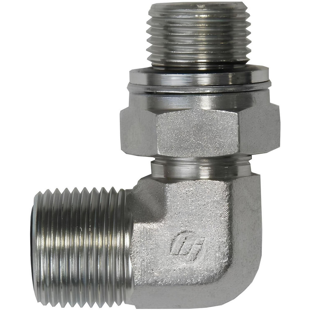 Brennan - Steel Flared Tube 90 Deg Elbow: 9/16-18 x M14x1.5 Thread | MSC Direct
