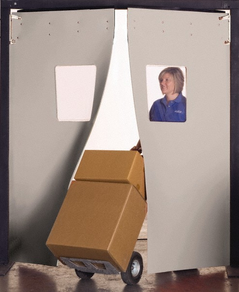 Aleco - 3' Door Width x 7' Door Height 3-Ply Fabrication Single Impact ...