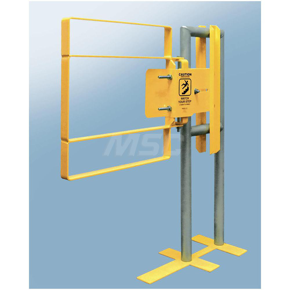 FabEnCo - Powder Coated Carbon Steel Self Closing Rail Safety Gate ...