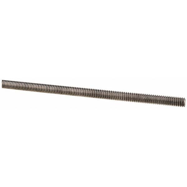 Made in USA - General-Purpose Threaded Rod: 1/4-20, 6' OAL, Low-Carbon ...