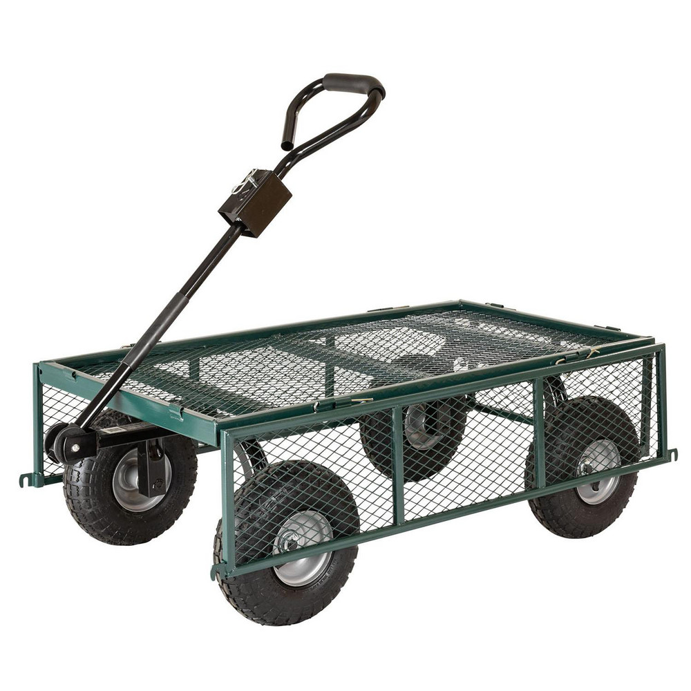 Garden Star - Garden Utility Cart: 43-11/16" Long, 20" Wide, Steel, 700 ...