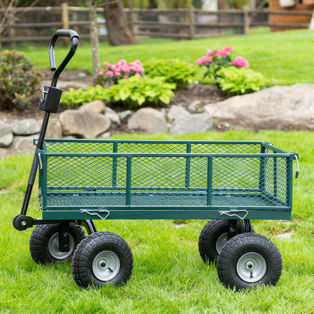 Garden Star - Garden Utility Cart: 43-11/16" Long, 20" Wide, Steel, 700 ...