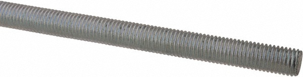 Made in USA - General-Purpose Threaded Rod: 1/4-28, 6' OAL, Low-Carbon ...