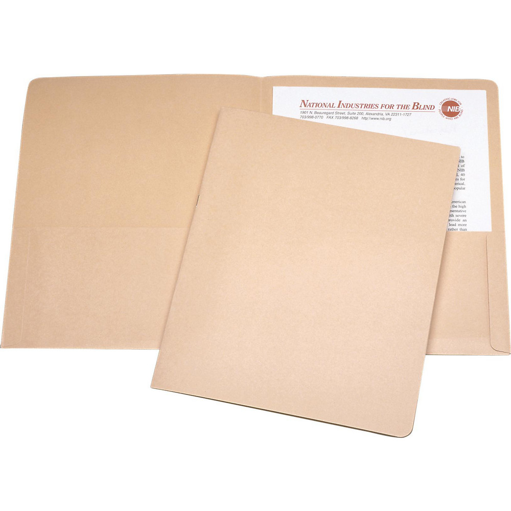 AbilityOne - TAN LETTER 25/PK DBL POCKET PORTFOLIO | MSC Direct