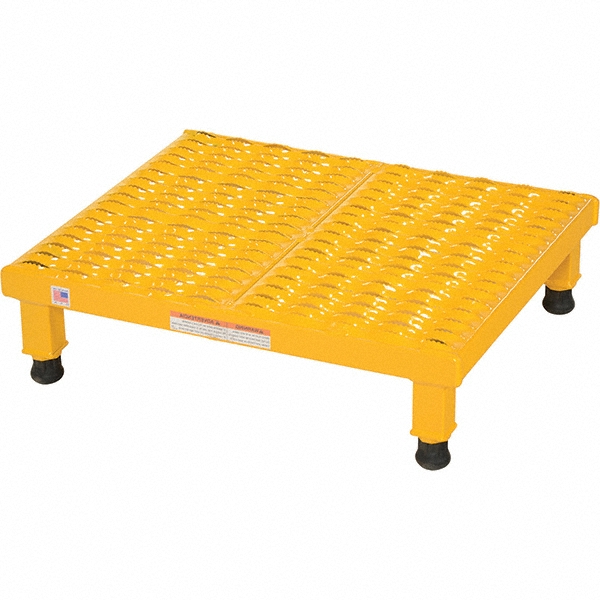 Vestil - 5" High x 24" Wide x 24" Deep, Yellow Step Stand - 66157371 ...
