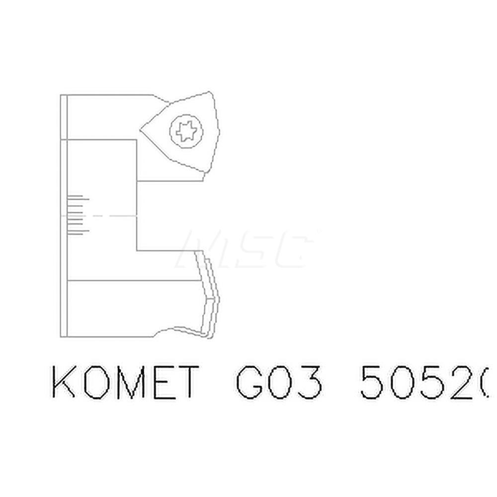 Komet - Indexable Boring Cartridge: Series TwinKom, Right Hand, 1.5354 ...
