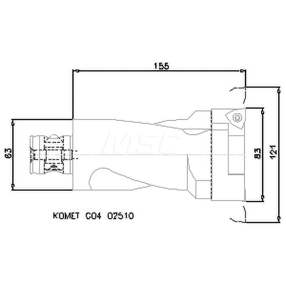 Komet - Boring Head: 63 mm Body Dia, Manual | MSC Direct