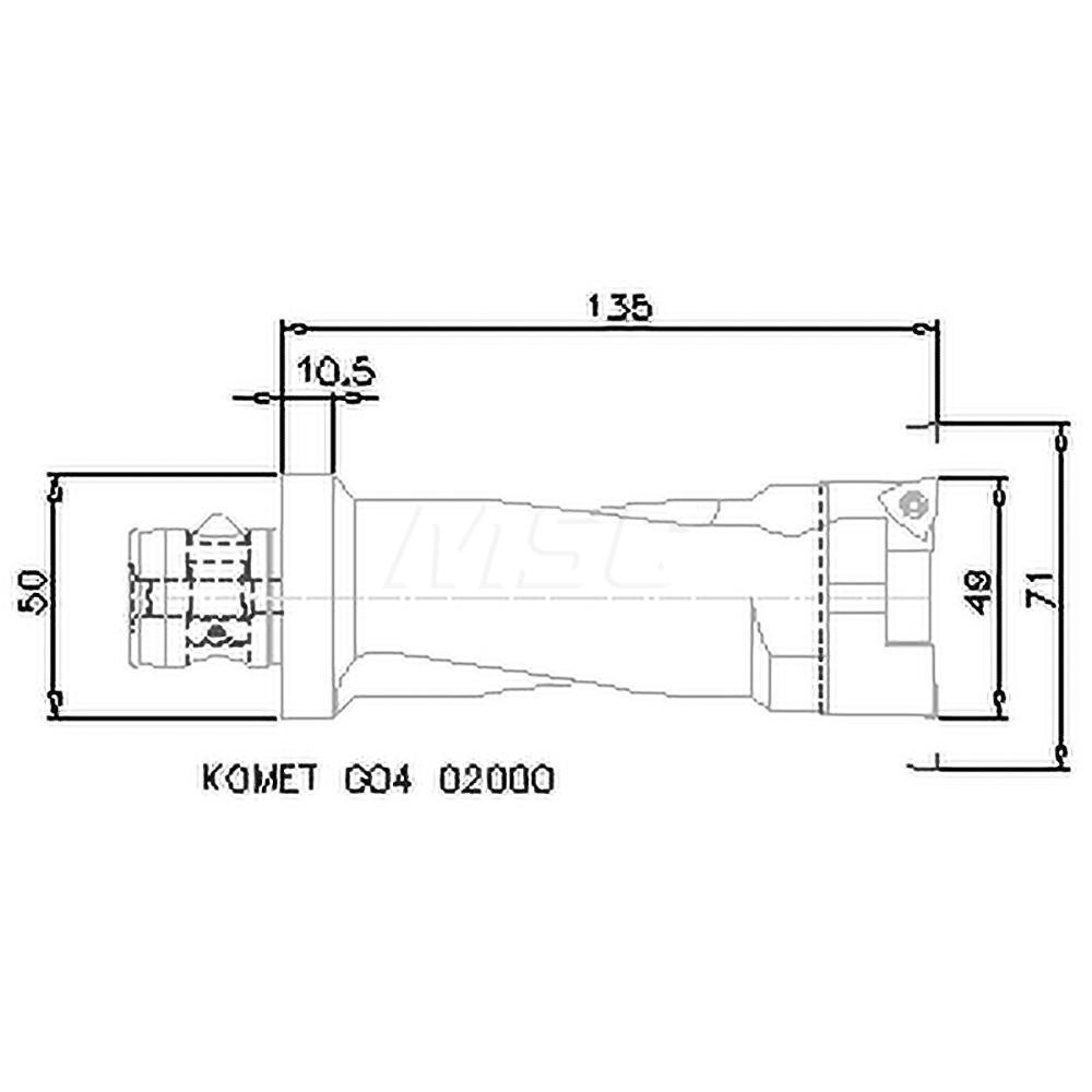 Komet - Boring Head: 50 mm Body Dia, Manual | MSC Direct