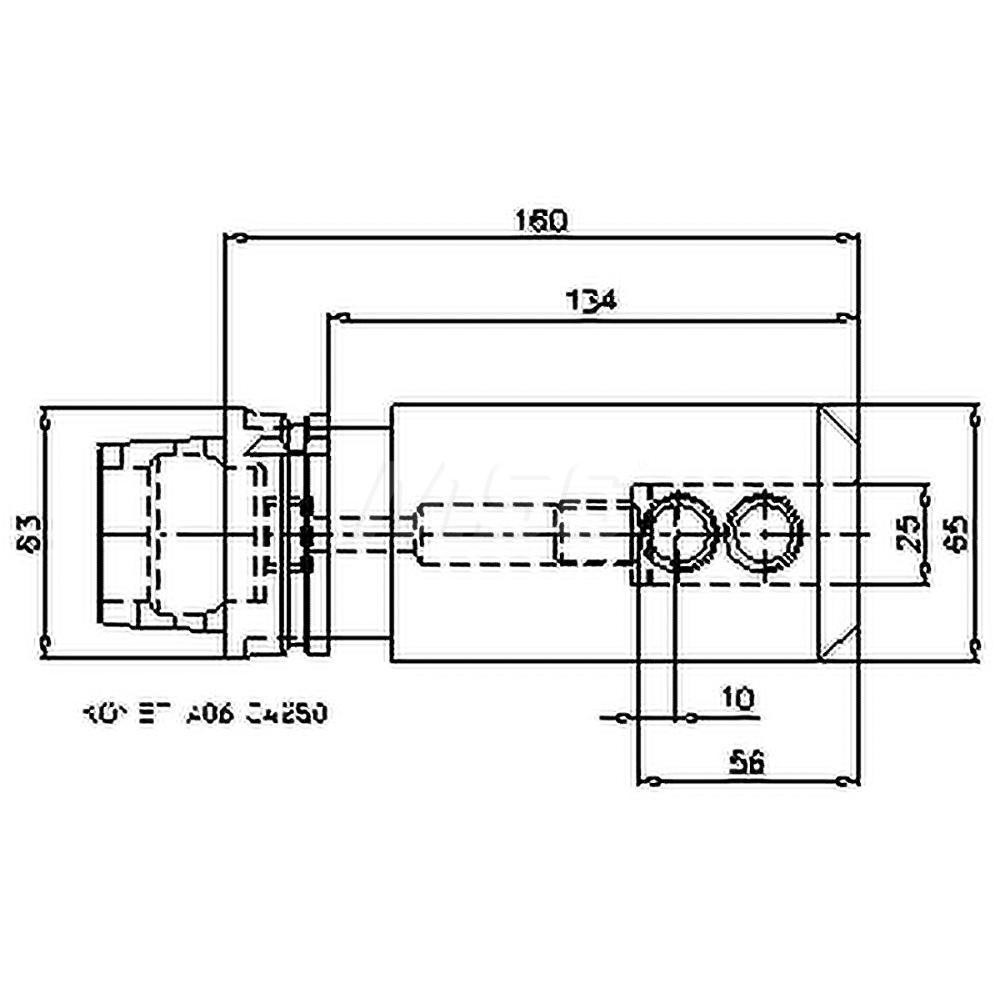 Komet - HSK63A Outside Taper, HSK to WN Straight Shank Adapter ...