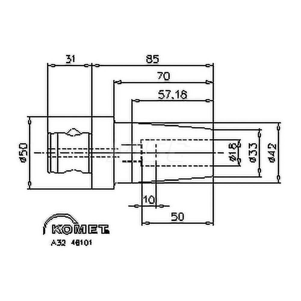 Komet - Shrink-Fit Tool Holder & Adapter: ABS50 Modular Connection ...