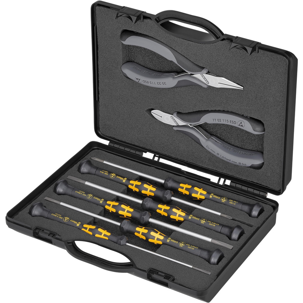 Knipex - Combination Hand Tool Set: 8 Pc, Electronic ESD Tool Set | MSC ...