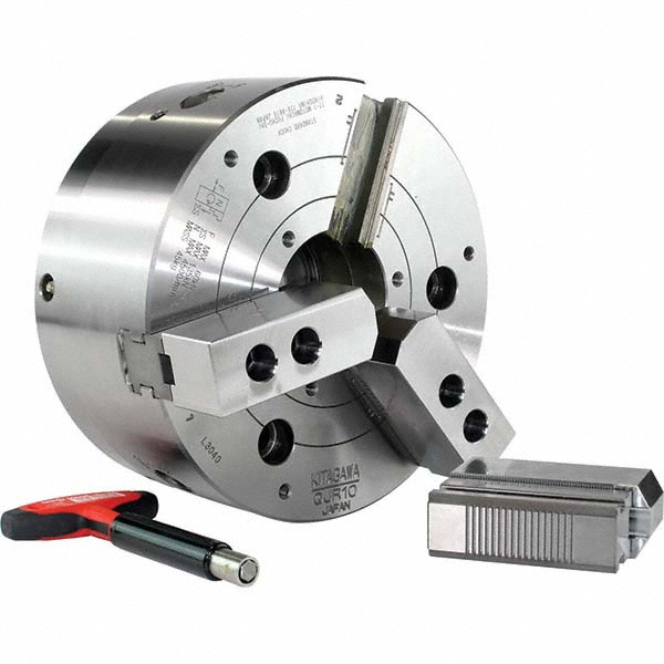 Kitagawa - 3 Jaw 10" Diam Plain Back Lathe Chuck - 66407586 - MSC ...