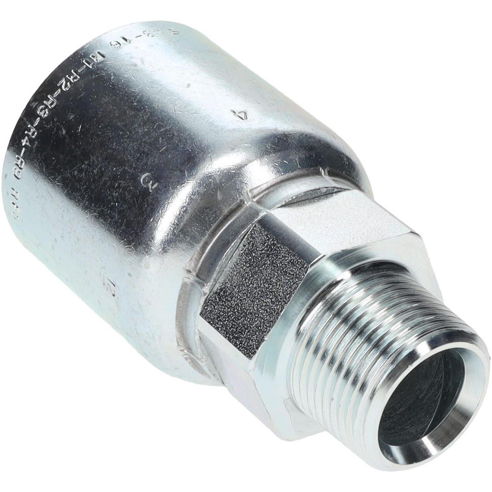 Parker - Hydraulic Hose MPT Fitting: 1.0000" Hose ID, Hose Size 16, 3/4 ...