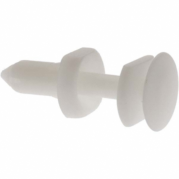 Value Collection - 1/4" Hole Dia, Arrow Shank, Nylon Panel Rivet | MSC Direct