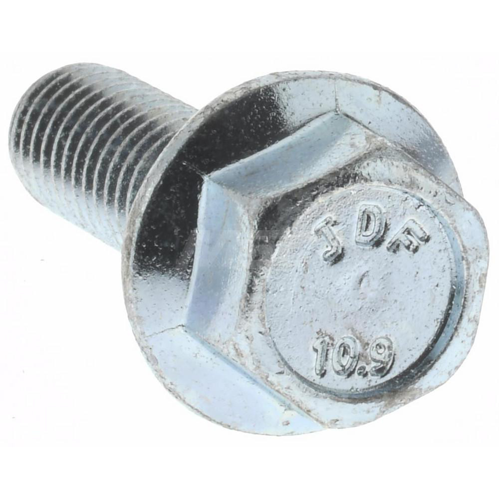 Made in USA - Smooth Flange Bolt: M8 x 1.25 Metric, 25 mm Length Under ...