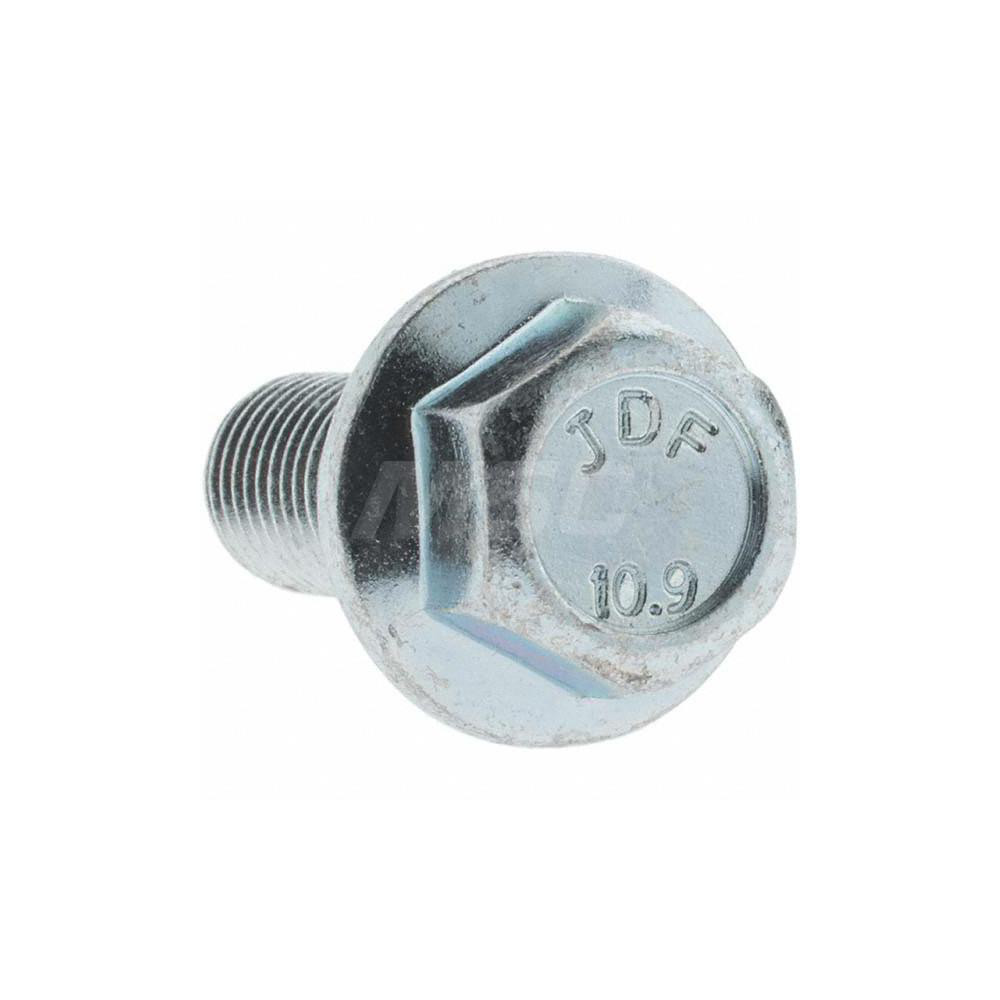 Value Collection - Smooth Flange Bolt: M10 x 1.25 Metric, 25 mm Length ...