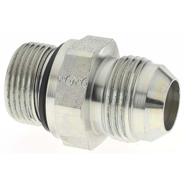 Parker - Steel Flared Tube Adapter: 3/4" OD, 3/4-14 Thread, 37 deg ...