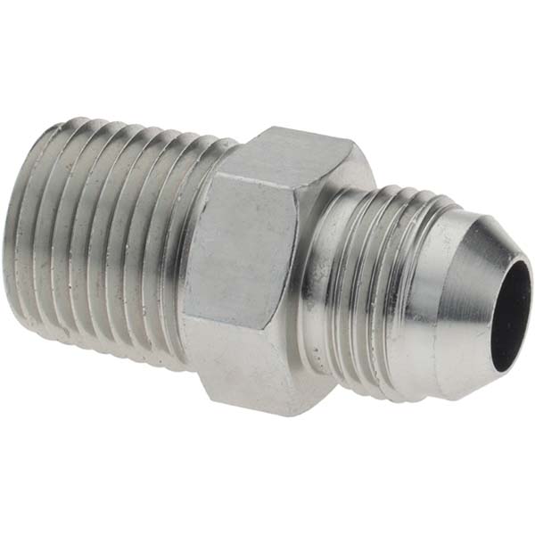 Parker - 1/2" Tube OD x 1/2 NPTF Brass Compression Tube Male Connector ...