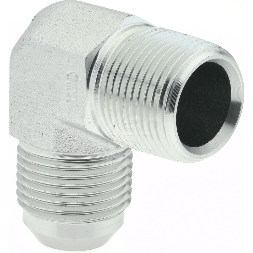Parker - Steel Flared Tube 90 Deg Male Elbow: 3/4" OD, 37 deg Flared Angle | MSC Direct