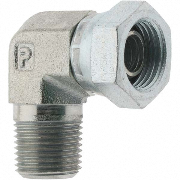 Parker - Hydraulic Hose Swivel Fitting: 6 mm, 3/8-18, 6,000 psi | MSC Direct