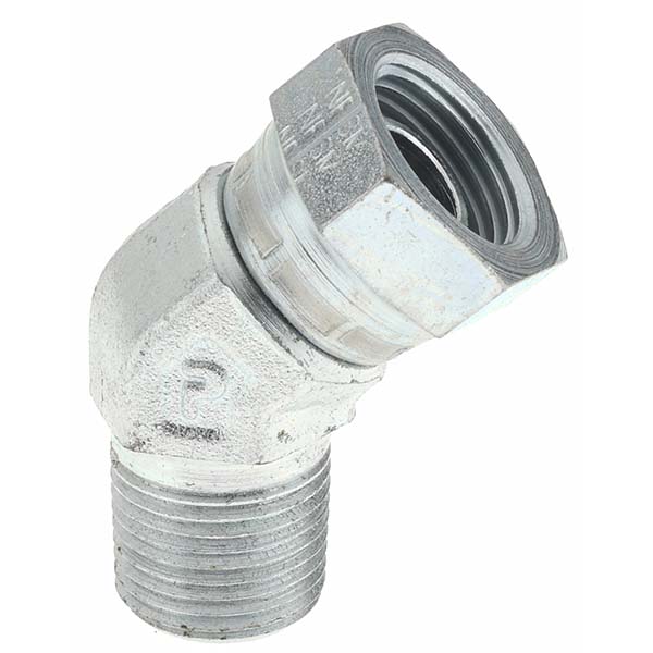 Parker - Hydraulic Hose Swivel Fitting: 6 mm, 3/8-18, 6,000 psi | MSC Direct